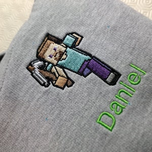 Steve Minecraft Embroidery Design digital File - Etsy