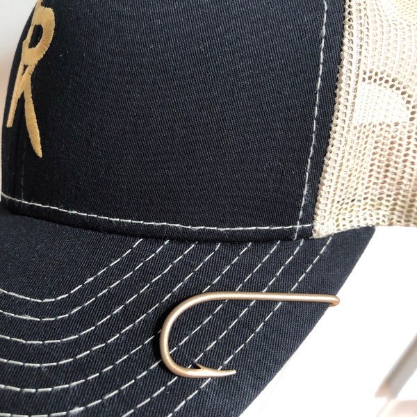 Gun Metal Colored Fish Hook Hat Clip / Pin, Tie Clip or Money Clip - Etsy