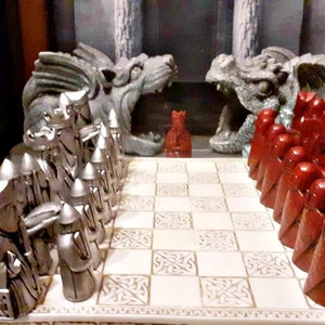 Egyptian Chess Set Large Chess Set Ancient Egypt Theme Bronze and Gold ...