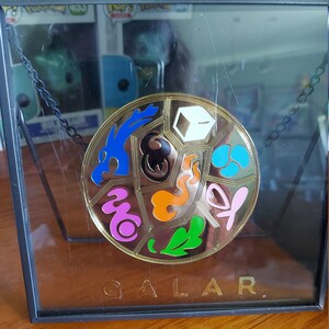 Galar Pokemon Sword and Shield Gym Badge in Gold and Silver - Etsy