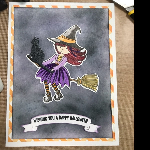Halloween Digital Stamps,witch Digital Stamps,halloween Stamps,digital ...