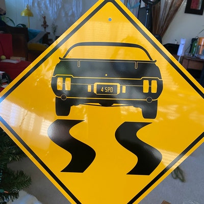 Tank Crossing Sign Military Safety Plackard Ordance Marker Gun Vehicle ...