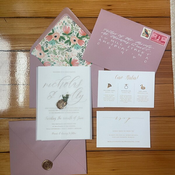 Custom Calligraphy Envelope Addressing / Modern Calligraphy / Wedding ...