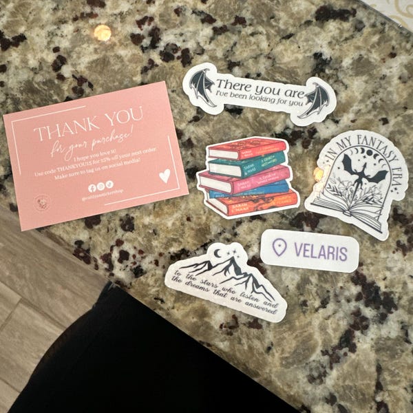 Ghost Reading Haunting Adeline Waterproof Sticker Shimmer or Clear Zade ...