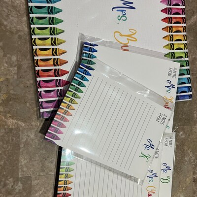 Teacher Personalized Notepad, Custom Teacher Notepad, Teacher ...