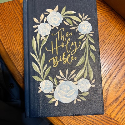 Custom Painted Bible, Painted Bible, Hand Painted Bible, Hand Painted ...