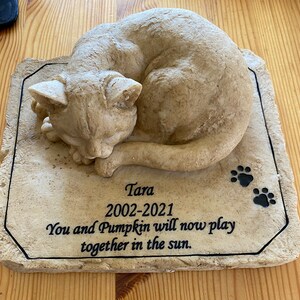 Cat Memorial Stone Custom Cat Memorial Gift Cat Sympathy | Etsy