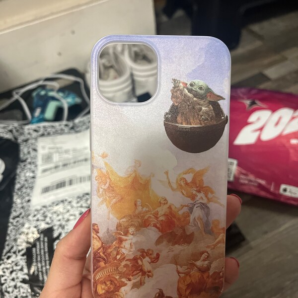 Baby Yoda iPhone Case | Baby Yoda Renaissance Case Fan Art iPhone SE ...
