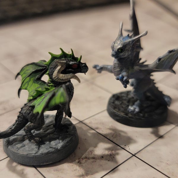 Dragon Wyrmlings | 3D Printed | Dungeons and Dragons | Mini | Dnd ...