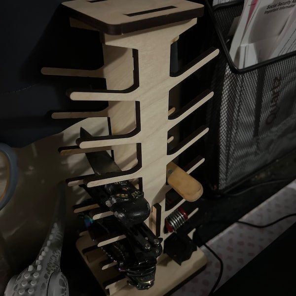 Floating Wall Mount EDC Rack Storage Display for Pocketknives, Knife ...