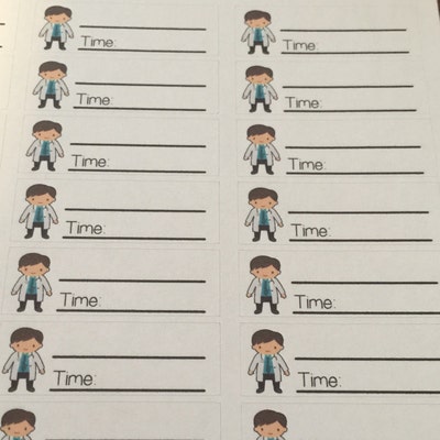 32 Doctor Appointment Labels Perfect for Your Erin Condren Life Planner ...