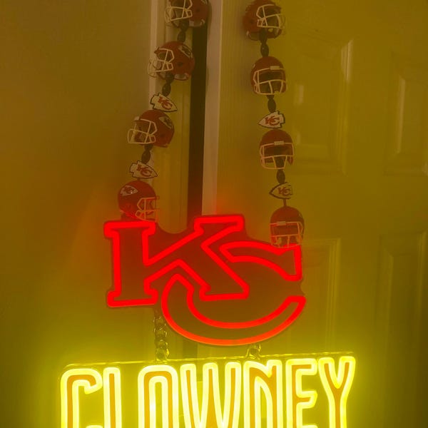 Custom Team/logo/image - Message Us Photo - Sports LED Neon Fan Chain ...