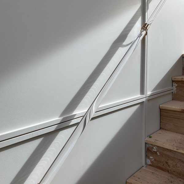 Clear Curtain Tie Backs (pair) - Brass and Lucite Curtain Tieback ...