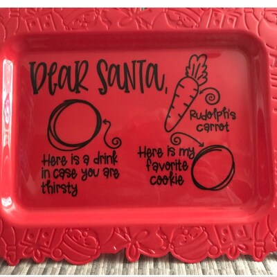 Dear Santa, Dear Santa Svgs, Dear Santa Tray, Dear Santa Tray Svg ...