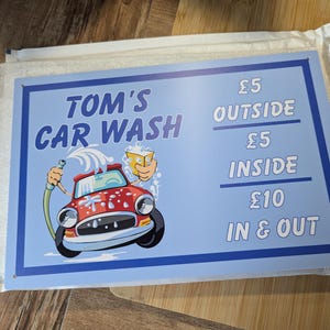 CASH IS KING Customer Notice Shop Sign Counter Sign Cafe Sign Please ...