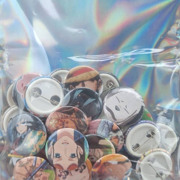 Random Anime Button Pins (1 Inch) - Etsy