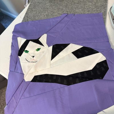 Spotted Cat Paper-piecing Pattern, PDF - Etsy