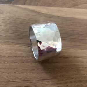 Freeform Silver Ring Flush Set Stone Ring Gemstone Ring Mom - Etsy