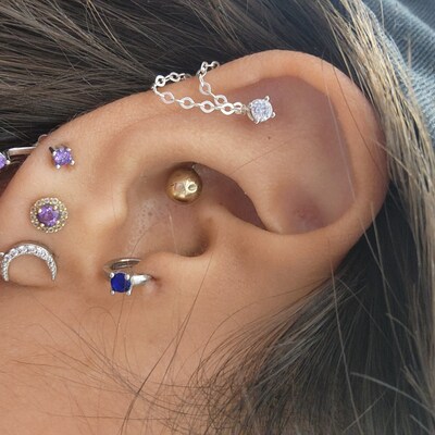 Earring Chain Helix Chain Chain Ear Jacket Dangle Earring Earring Charm ...