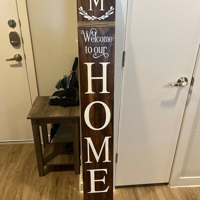Front Porch Welcome Sign 5 Foot Welcome Sign Crazy Dogs - Etsy