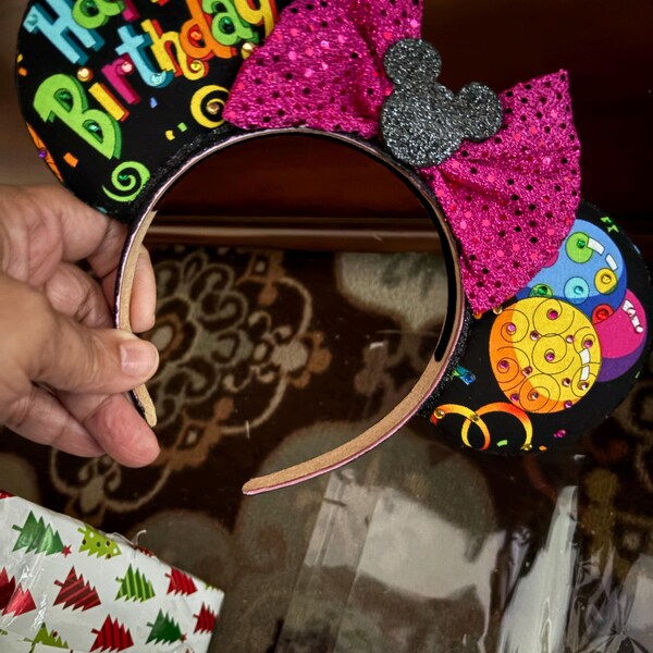 Happy Birthday Disney Inspired Mouse Ears the Original Hand Embelished ...