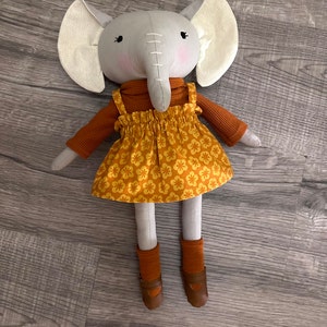 Elephant Sewing Pattern PDF Make a Stuffed Elephant Doll / Stuffed ...