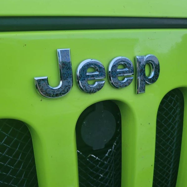 Chrome Jeep Emblem Sticker Decal, Wrangler JK, TJ, JL, Gladiator ...