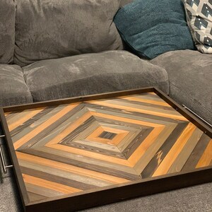 Chevron Wood Table Top, Console Table Top, Geometric Wood, Bar, Chevron ...