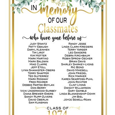 Class Reunion Welcome Backdrop Banner Print-ready File Class of ...