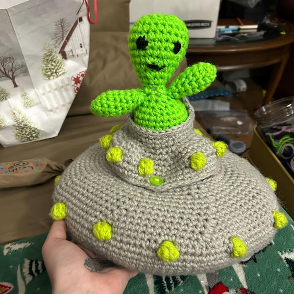Alien Mosaic Crochet Pattern (PDF) - Etsy