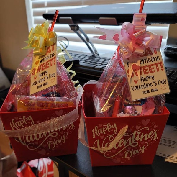 Valentine's Day Tag, Sweet Treat, Valentine Gift Label, Kids School ...