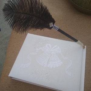 Romantic Rococo White Peacock Feather Wedding Fan With - Etsy