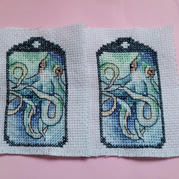 Octopus Cross Stitch Pattern Tag Pattern Keychain PDF Pattern Small ...