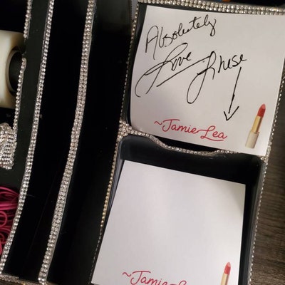 Custom Lipstick Sticky Notes // Personalized Text // 50 Stickies per ...