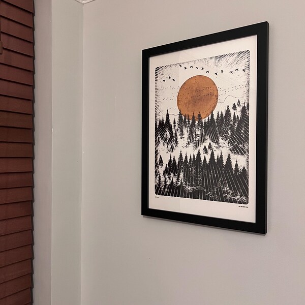 NORTHERN STARS Digital Art Print: Forest Constellation Poster A4, A3 ...