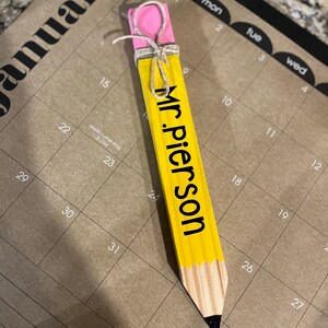 Teacher Name Pencils, Teacher Pencil Sign, Teacher Name Plate, Teacher ...