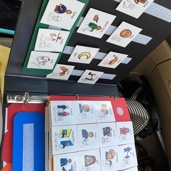 My Communicaid 1 Communication Book 215 Cards Bilingual English Spanish ...