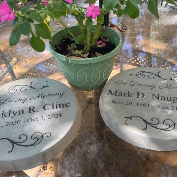 Custom Engraved Memorial & Tribute Stone 11 Inch in Loving Memory - Etsy