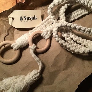 Macrame Camera Neck Strap on White Camera Shoulder Strap - Etsy