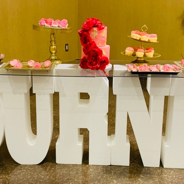 Giant Love Sign Letter Table Top Decor Wedding Centerpiece Red Font ...