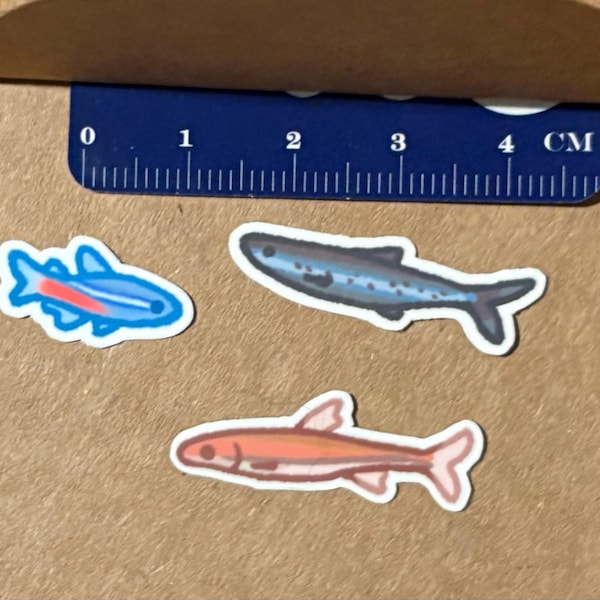 Tiny Fish Stickers!! - Etsy