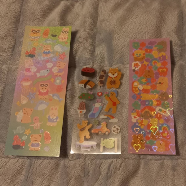 CLEARANCE Cute Korean Sticker Grab Bag Polco, Bullet Journal, Penpal ...