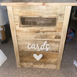 Handmade Rustic Letterbox for Weddings CUSTOMISABLE Wedding Letterbox ...