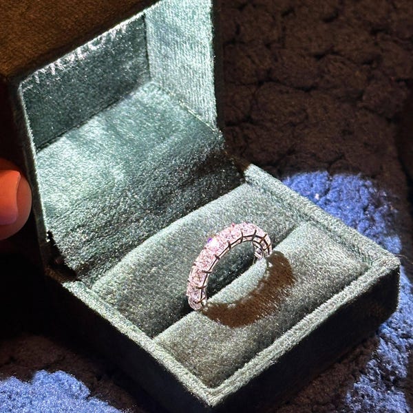 VVS Fully Iced Out Moissanite Men's Ring, Iced Out Ring, Real ...