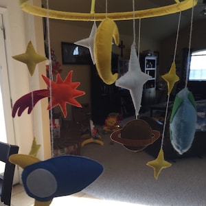 Cute Aliens Baby Crib Mobile Nursery, Funny Monsters Baby Crib Mobile ...