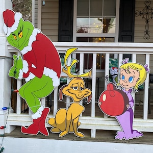 Huge Cartoon Town Whoville Grinch Stealing Christmas Light Choose Your ...