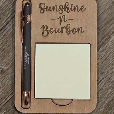 Sticky Note Pad Holder SVG Laser Cut File, Sticky Note Pad Holder SVG ...