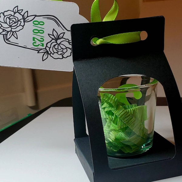 Shot Glass Box Template: Single Glass Packaging SVG, PNG, PDF (digital ...