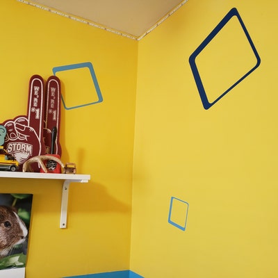 Rounded Squares Blocks Wall Decals Vinyl Square Bubbles Toddler Room ...