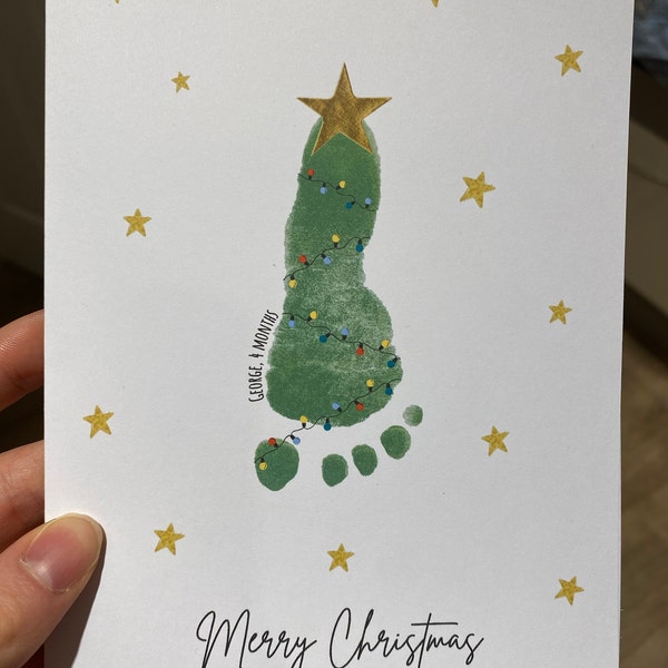 Happy Father's Day Personalised Footprint Rocket Card: DIY Handmade ...